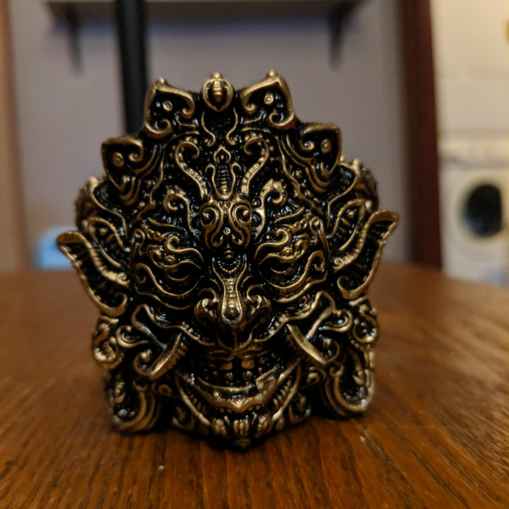 3D Printable Oni pen holder design 1 by Zane Rogers