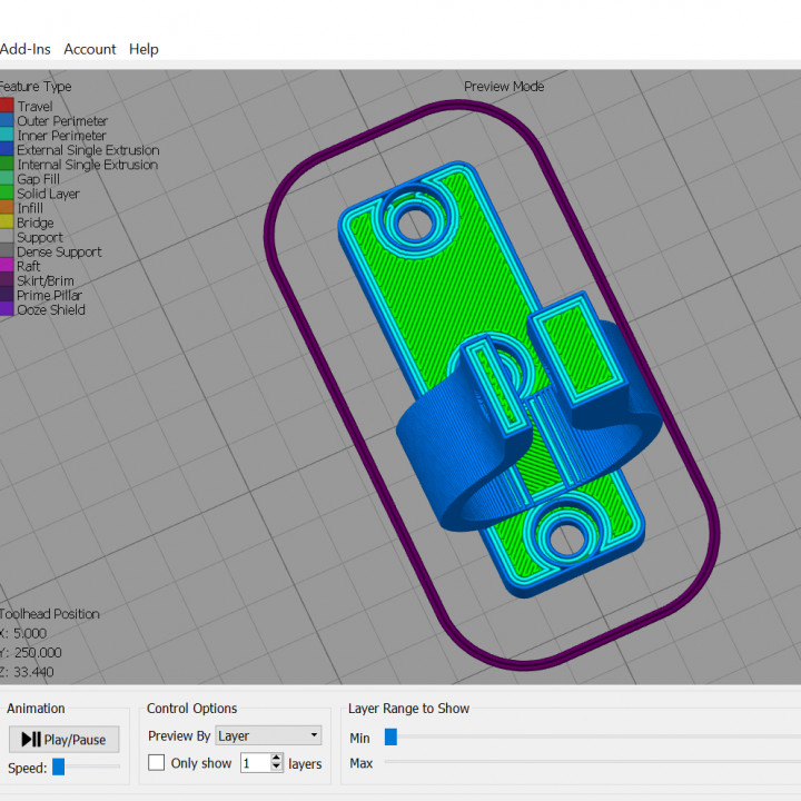3D Printable Lower probe for EZABL PRO by Kurt Shaw