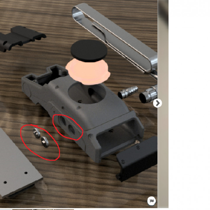 3D Print of The Division 2 ISAC Shoulder unit by 4016