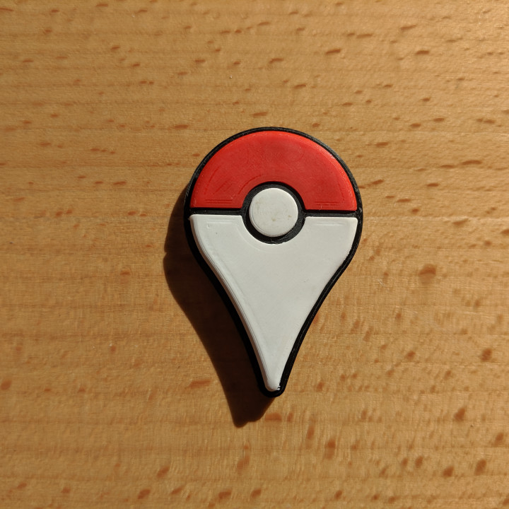 3D Printable Pokemon Go Badge NFC by Max Siebenschlaefer