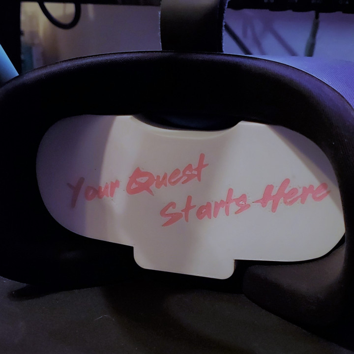 3D Printable Oculus Quest Lens Cover by Nate Little
