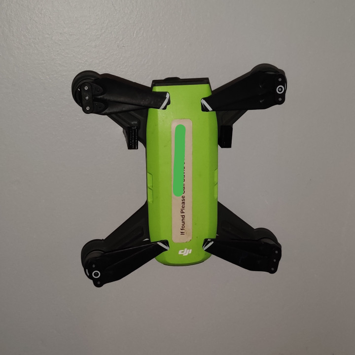 3D Printable DJI Spark Wall Mount (Hanger) by David Zaremba