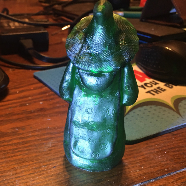 3D Printable Green Wizard by ArcLight3d
