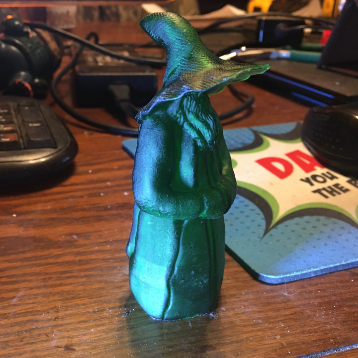 3D Printable Green Wizard by ArcLight3d