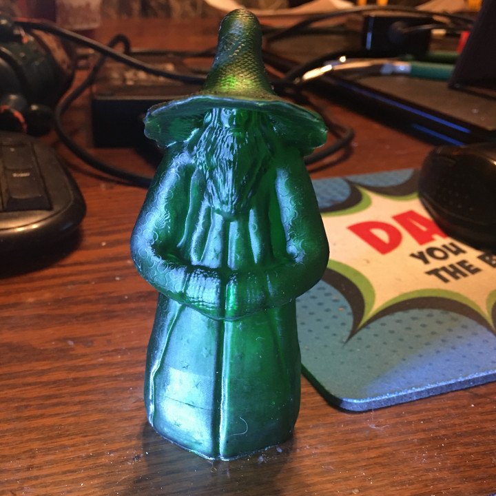 3D Printable Green Wizard by ArcLight3d
