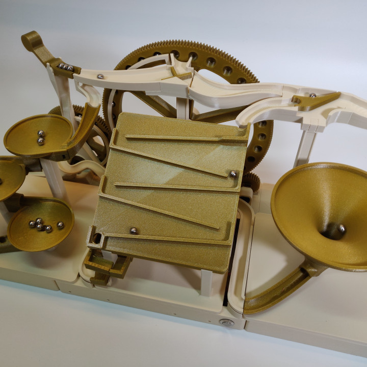 3D Printable Triple Marble Machine - The Two Wheeler - Out Of Marbles ...