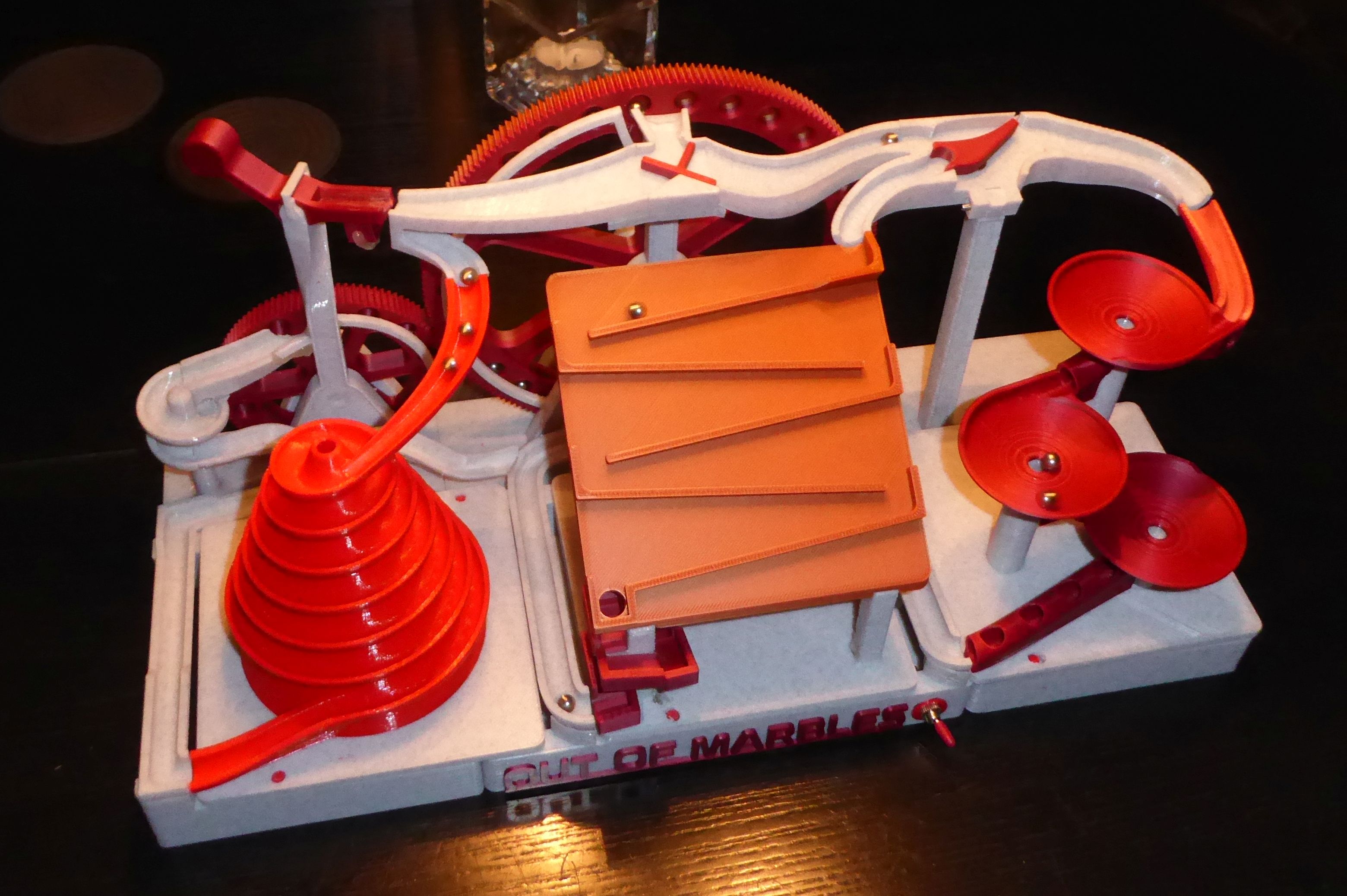 3D Printable Triple Marble Machine - The Two Wheeler - Out Of Marbles ...