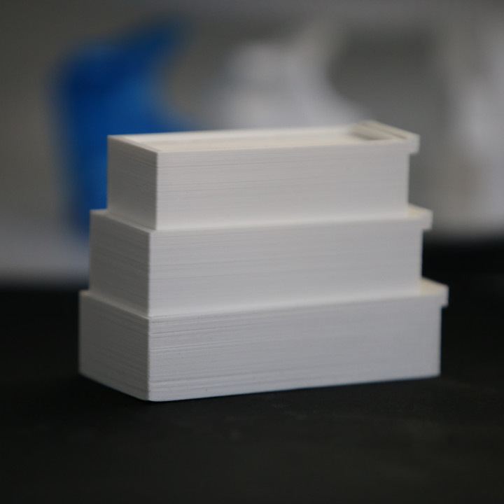 3D Printable Stackable container with lid by Viljami Veijanen