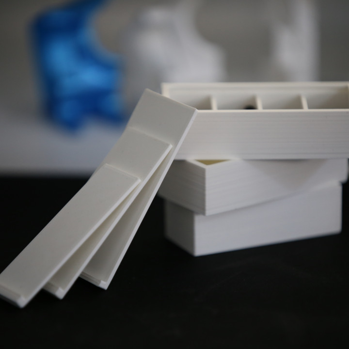3D Printable Stackable container with lid by Viljami Veijanen