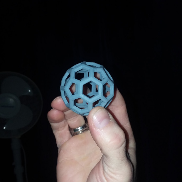 3D Printable Truncated Icosahedron by Peter J Kallend