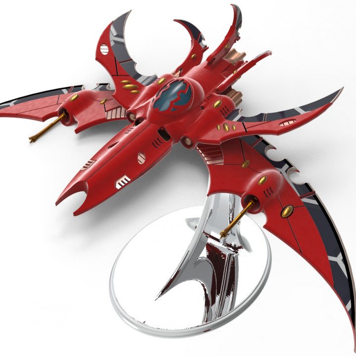 3D Printable Jetfighter Eldar space Dark Elves Drow 3D print proxy ...