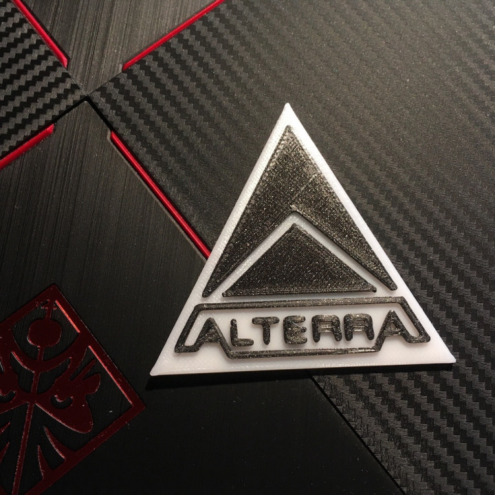 3D Printable Alterra logo by Kroxcz