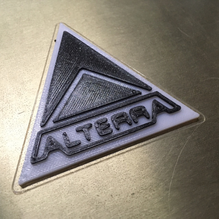3D Printable Alterra logo by Kroxcz