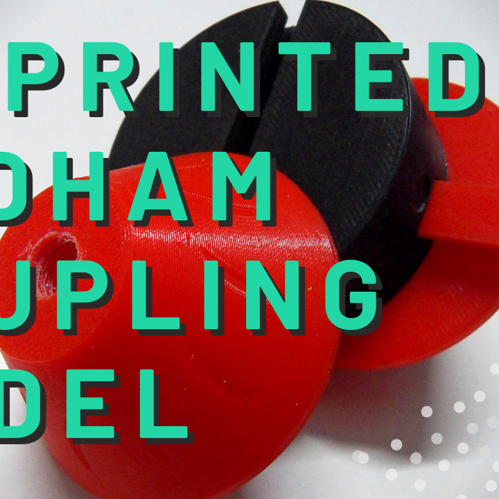 3D Printable Oldham Coupling model by medyk3D