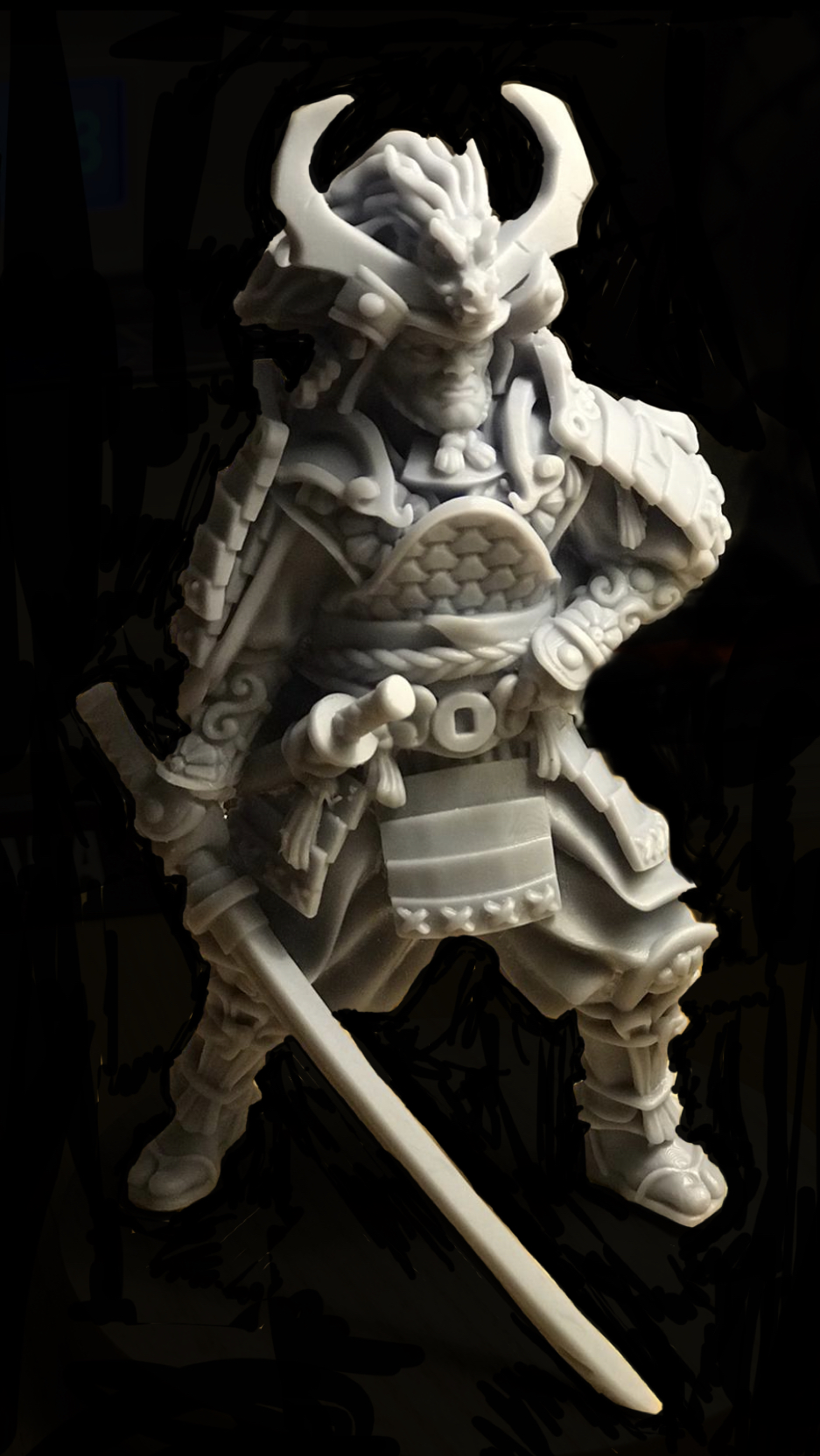 3D Printable Ruijn Shogun - Dragon Empire - Titan Forge Miniatures ...