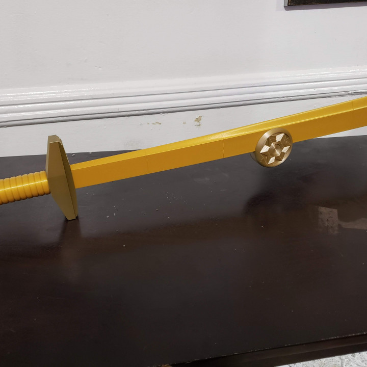 3D Printable Flash Gordon Golden Sword by Dsk