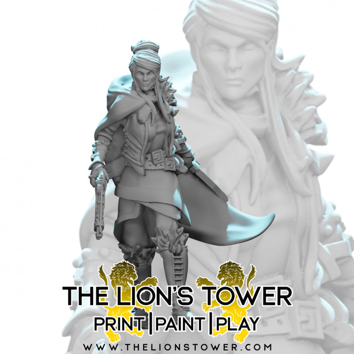 3D Printable Human Female Ranger by The Lion's Tower Adventurers Guild