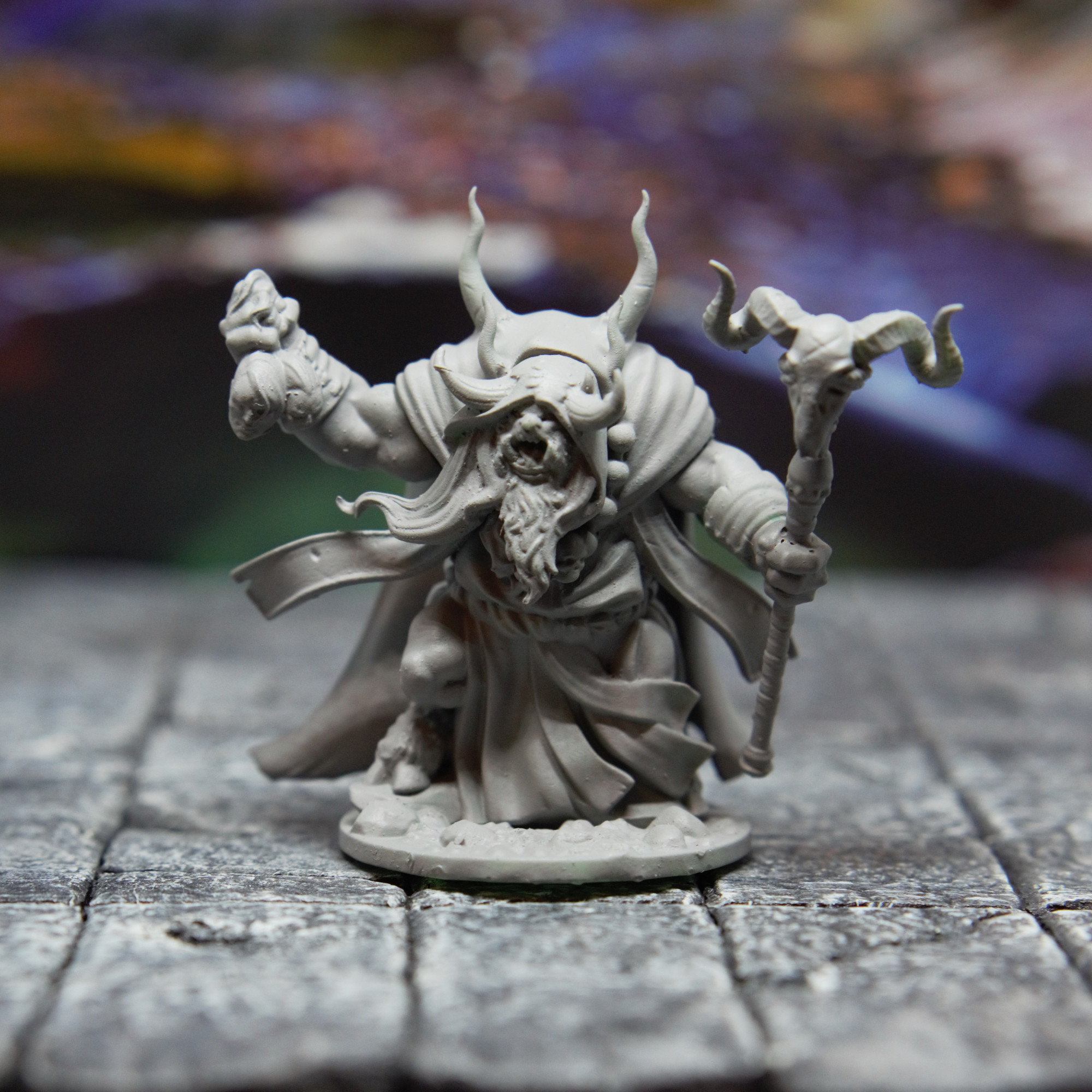 3D Printable Warlock Minotaur Hero by Leonardo Escovar