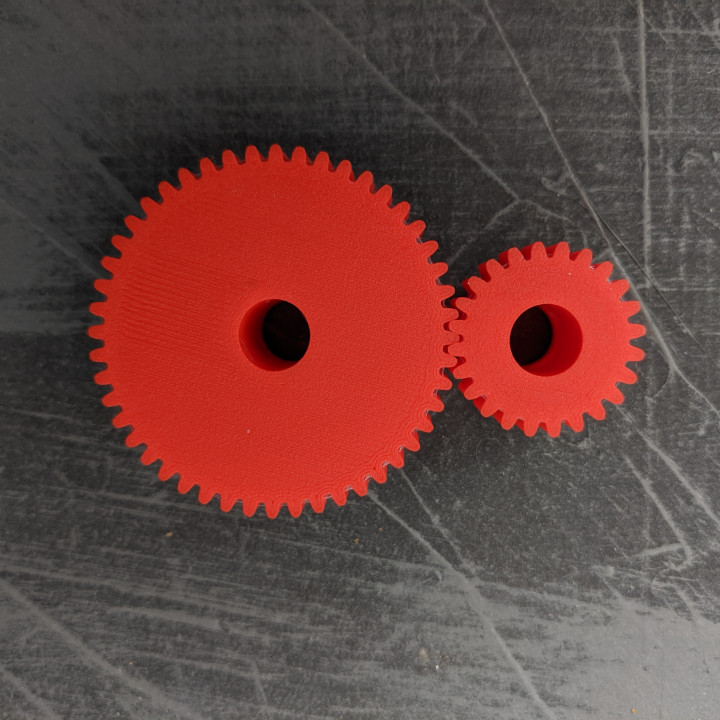 3D Printable Parametric Spur Gear Module 1 by Alex