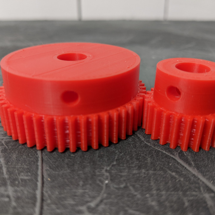 3D Printable Parametric Spur Gear Module 1 by Alex