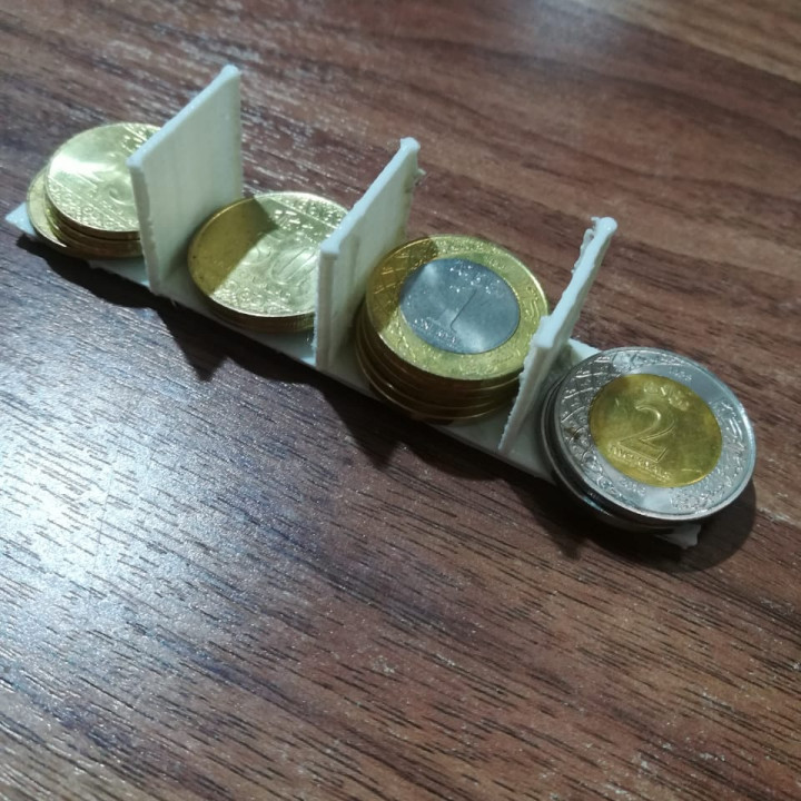 3D Printable coins organizer by Ahmad Hamad