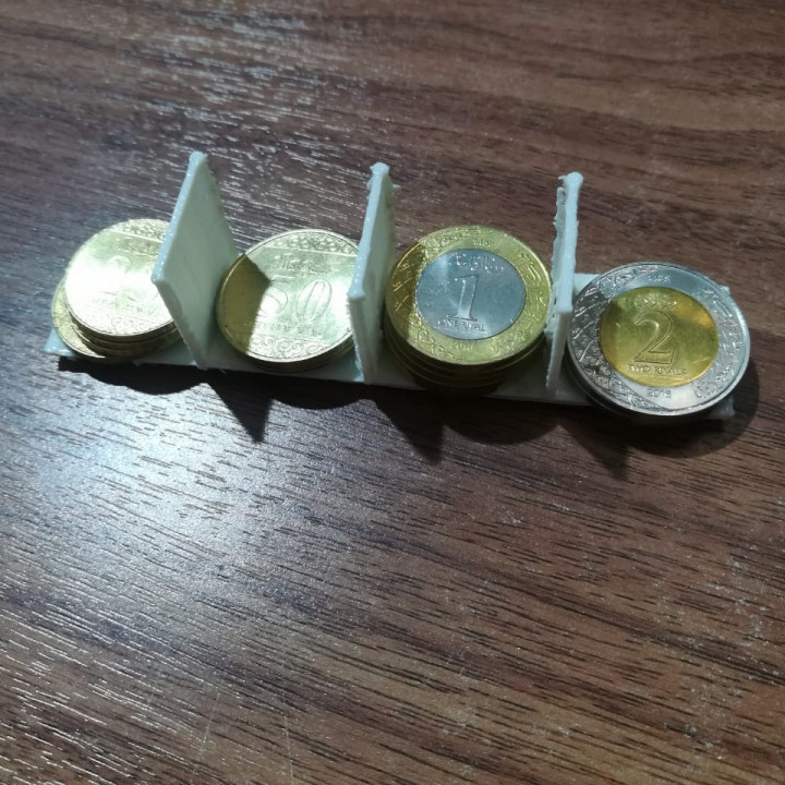 3D Printable coins organizer by Ahmad Hamad