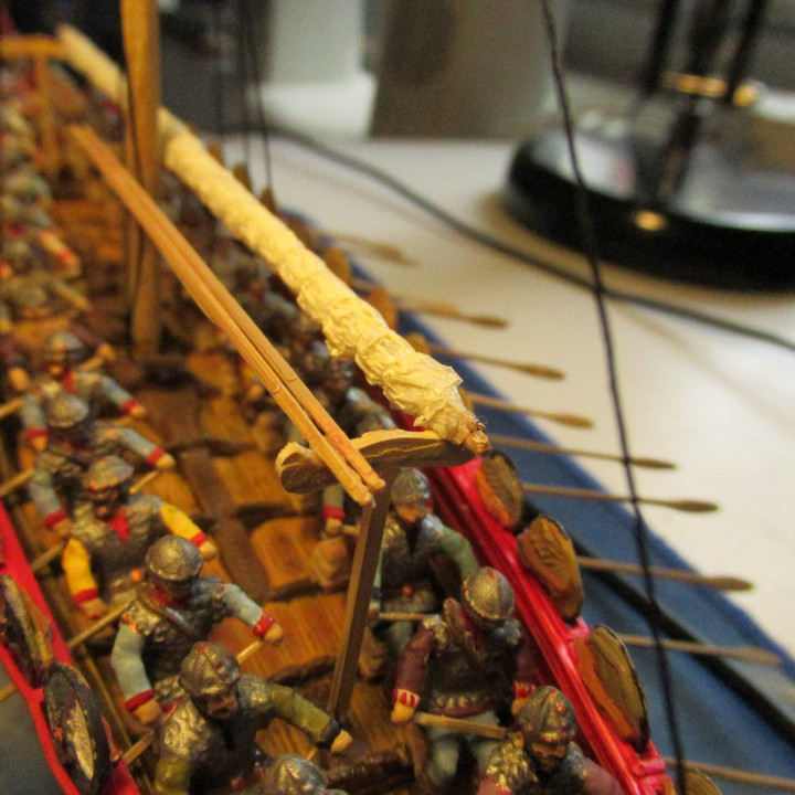 3D Printable More Seated Viking Oarsmen with a Coxwain by Alf Scherer