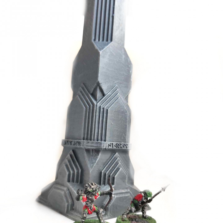 3D Printable 3D printable pillar and assorted bases for dwarf mine 3D ...