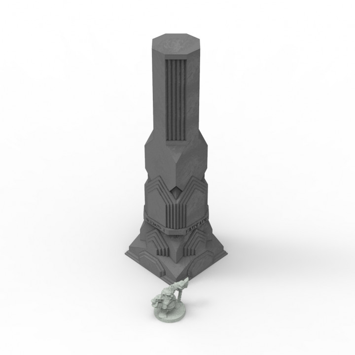 3D Printable 3D printable pillar and assorted bases for dwarf mine 3D ...