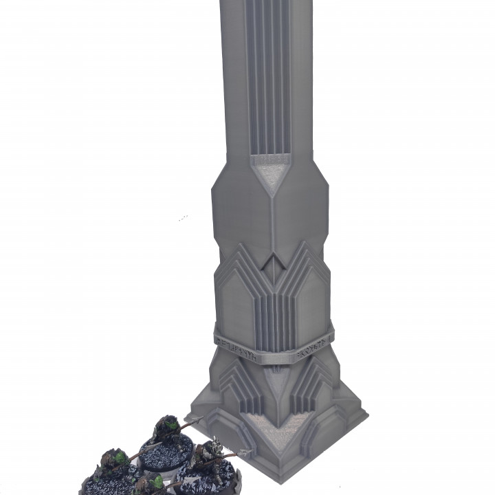 3D Printable 3D printable pillar and assorted bases for dwarf mine 3D ...
