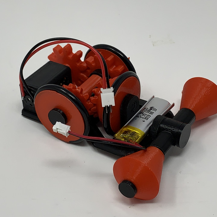 3D Printable "No Fall" Toy Mechanism by Greg Zumwalt