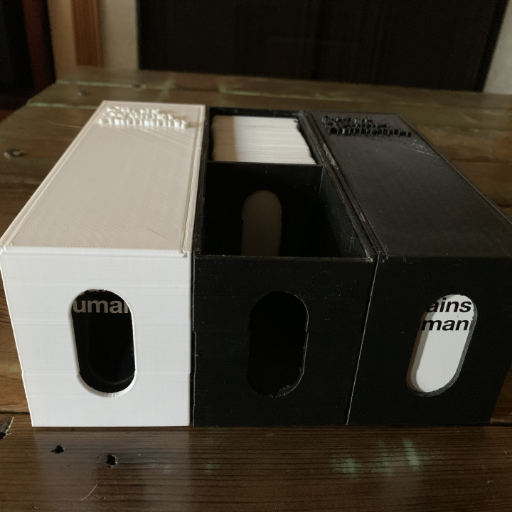 3D Printable Stack-able Cards Against Humanity box by Rony Sett