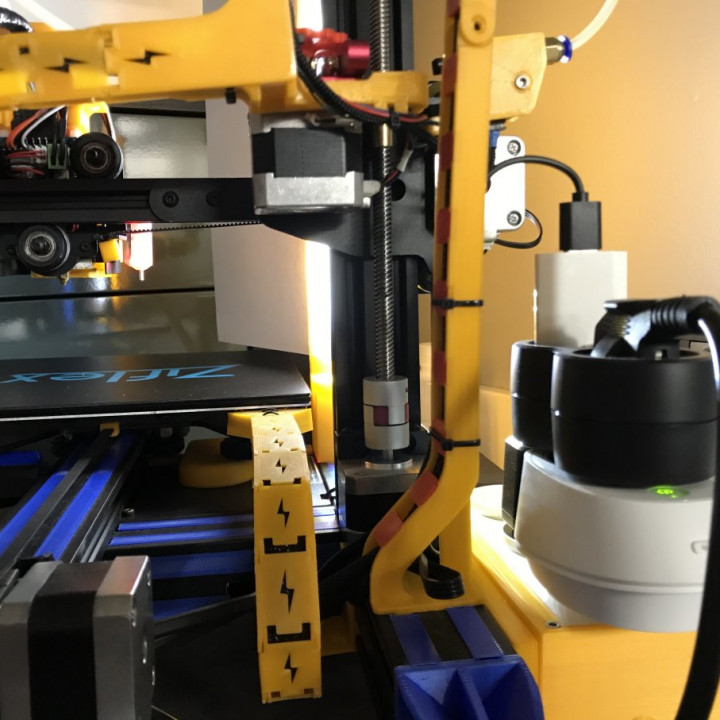 3D Printable Vertical Cable Chain for Geeetech A10 by CANAVESE DANIEL