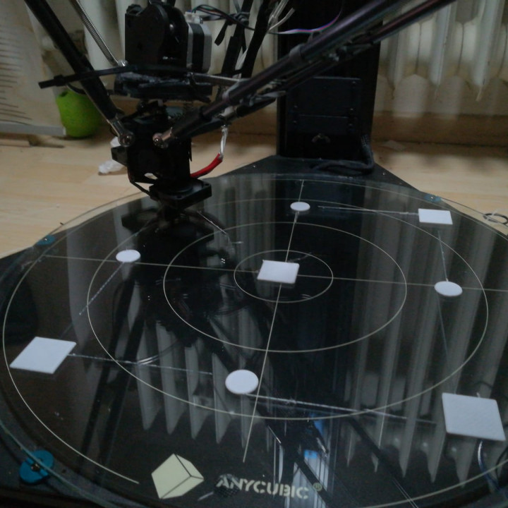 3D Printable 3D Printer bed levelling test by Frank
