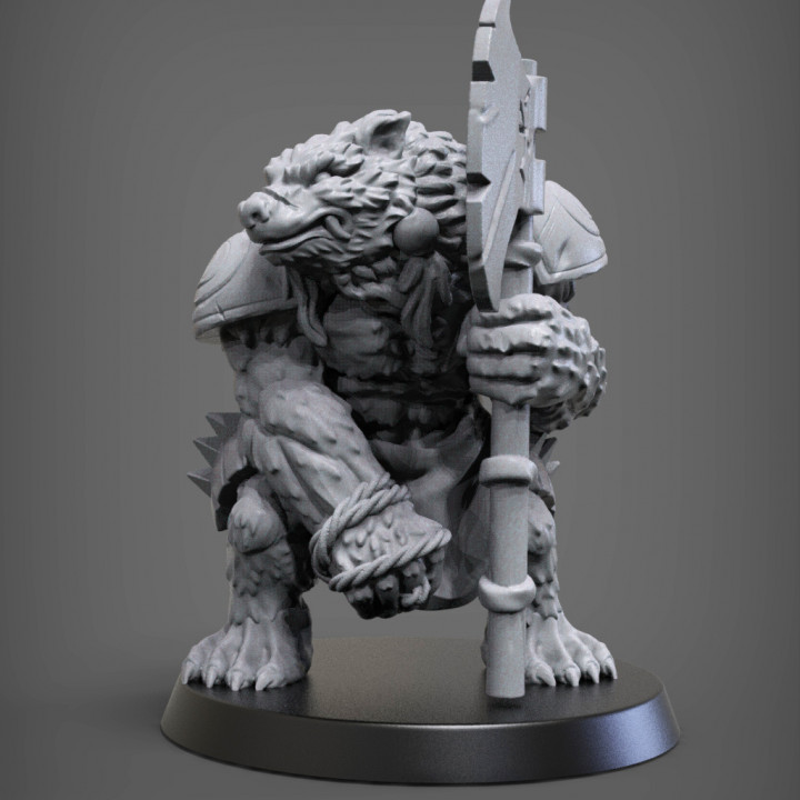 3D Printable Werebear by Fabio Rizzo