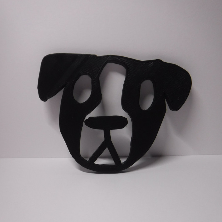 3D Printable Dexter the Dog Wall Decor by Texas