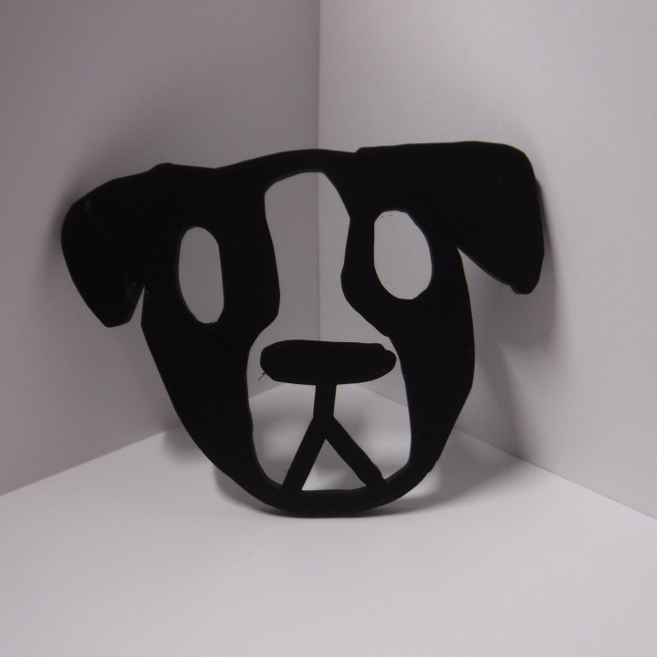 3D Printable Dexter the Dog Wall Decor by Texas