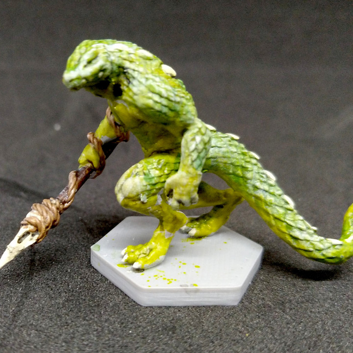 3D Print of Lizardfolk - Tabletop Miniature by paukstelis