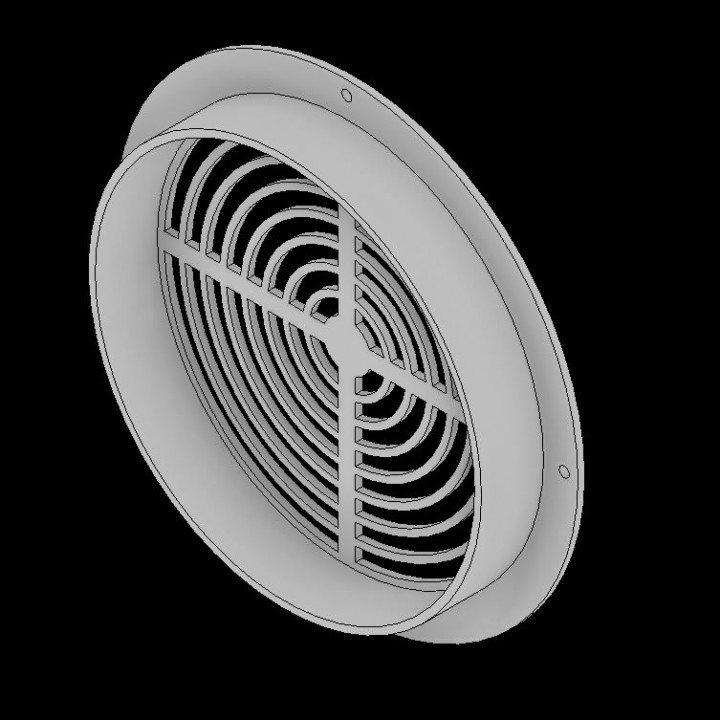 3D Printable ventilation grill by francesco proietti