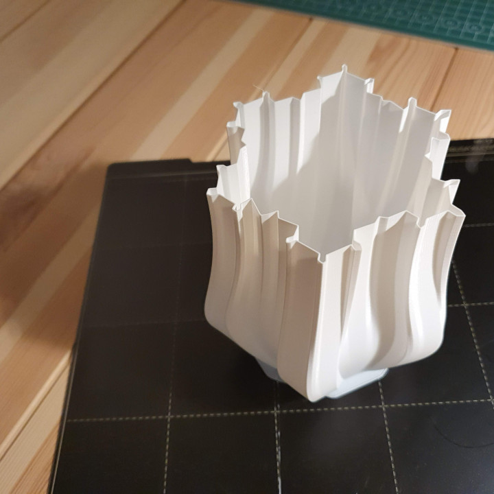 3D Printable Snow vase by Federico Redaelli