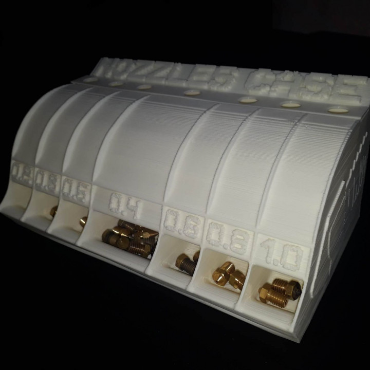 3D Printable Nozzles Case by Rafael Cordeiro Vieira
