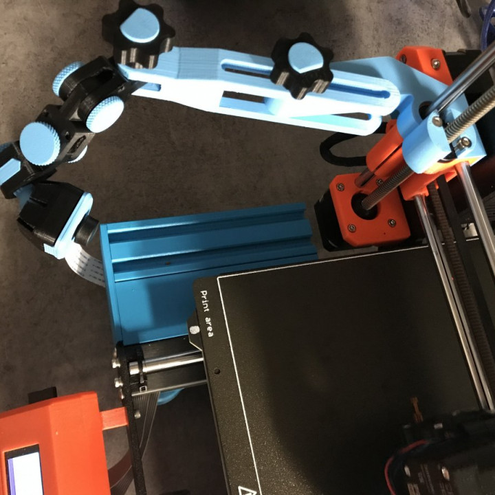 3D Printable Raspberry Camera Holder for Prusa I3 MK3S by CANAVESE DANIEL