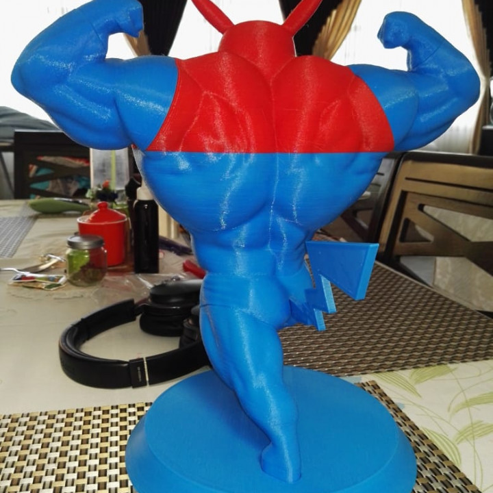 3D Print of Ultra swole Pikachu by Ericktronik