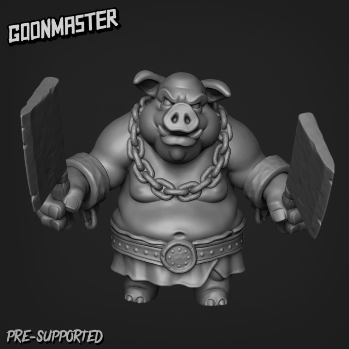 3D Printable Pig Man - Butcher by Goon Master