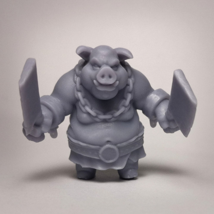 3D Printable Pig Man - Butcher by Goon Master