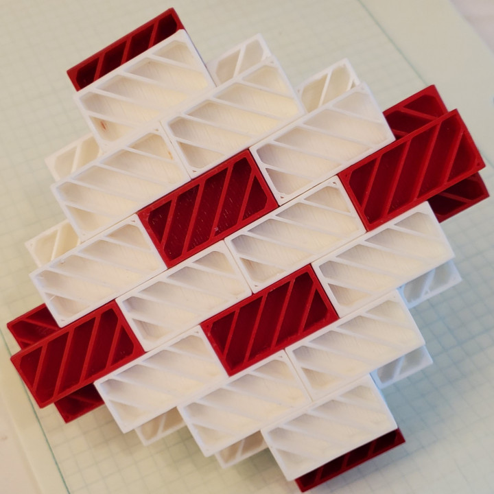 3D Printable Montini building bricks Two Pip Set (Lego Compatible) by ...