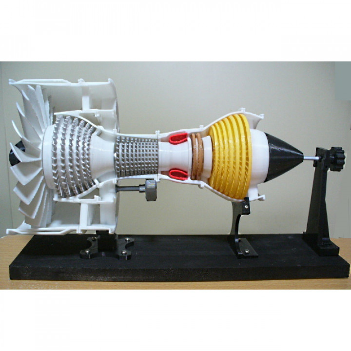 3D Printable Jet Engine; 2-Spool, Current, Big by Motoo Kondo