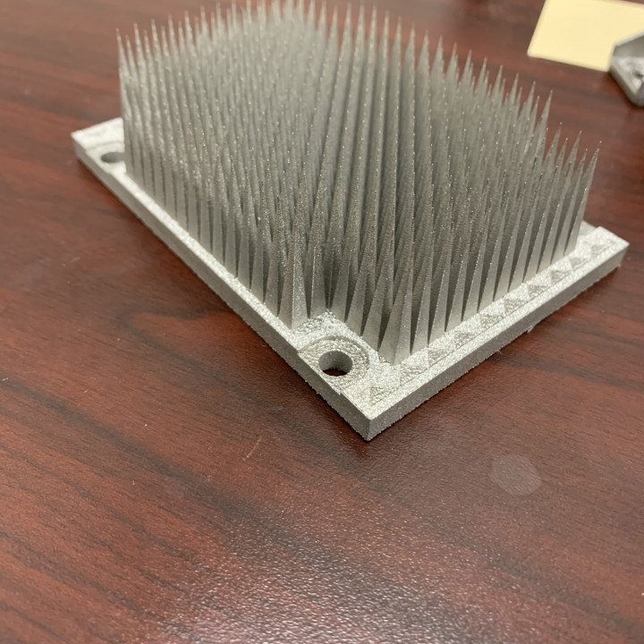 3D Printable Spiked Heat Sink Design by Sabrina Russell