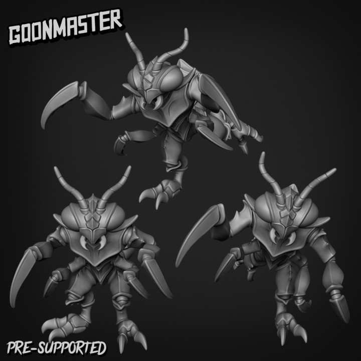 3D Printable Giant Mantis Bug Swarm by Goon Master