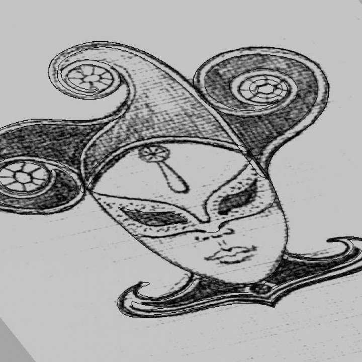 3D Printable venetian Mask-2020 by Maurizio Liguori -artdesignpn